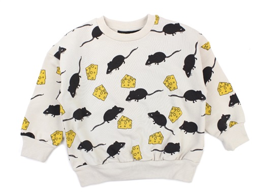 Buy Mini Rodini sweatshirt light grey mouse/cheese at MilkyWalk