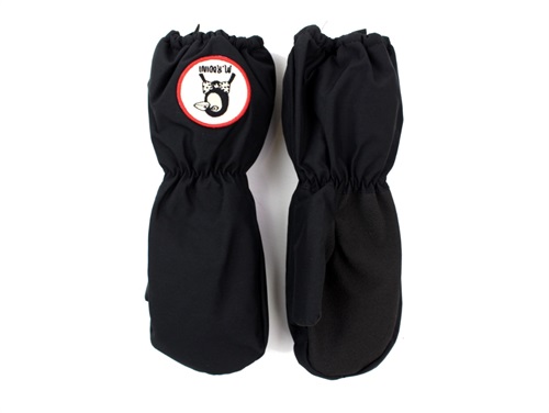 Buy Mini Rodini mittens/luffer Alaska black at MilkyWalk